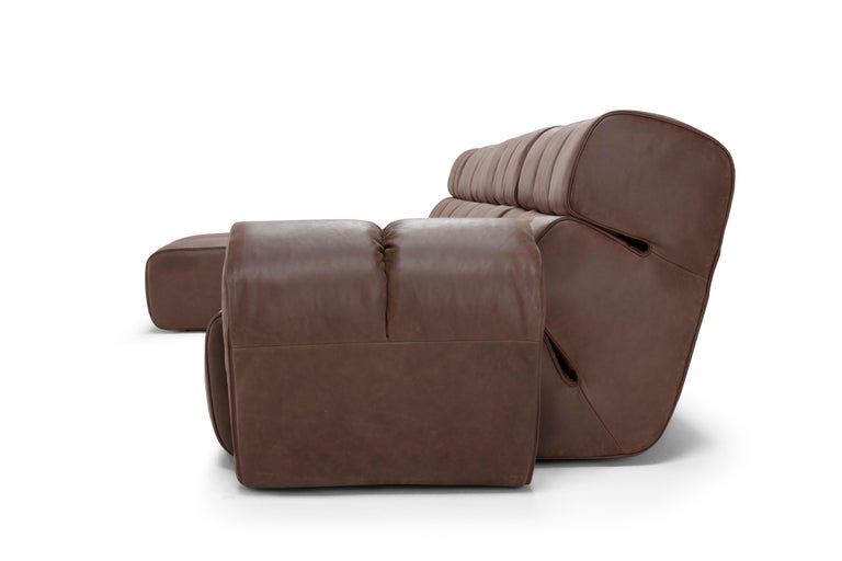 Modern Sofa 'Palmo' by Amura Lab, Leather Old Velvet, 2064 For Sale at ...