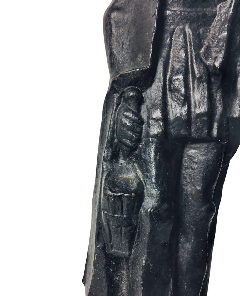 Modern St. Florian Cast Iron Statue For Sale at 1stDibs