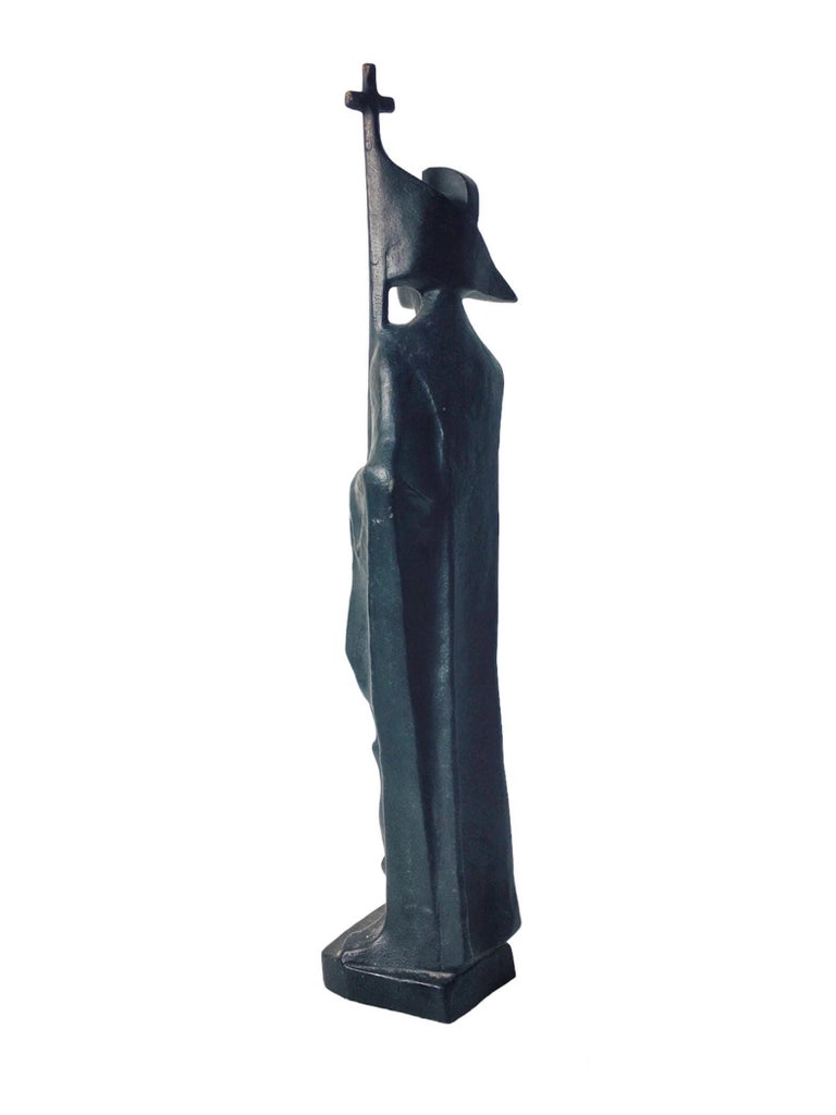 Modern St. Florian Cast Iron Statue For Sale at 1stDibs