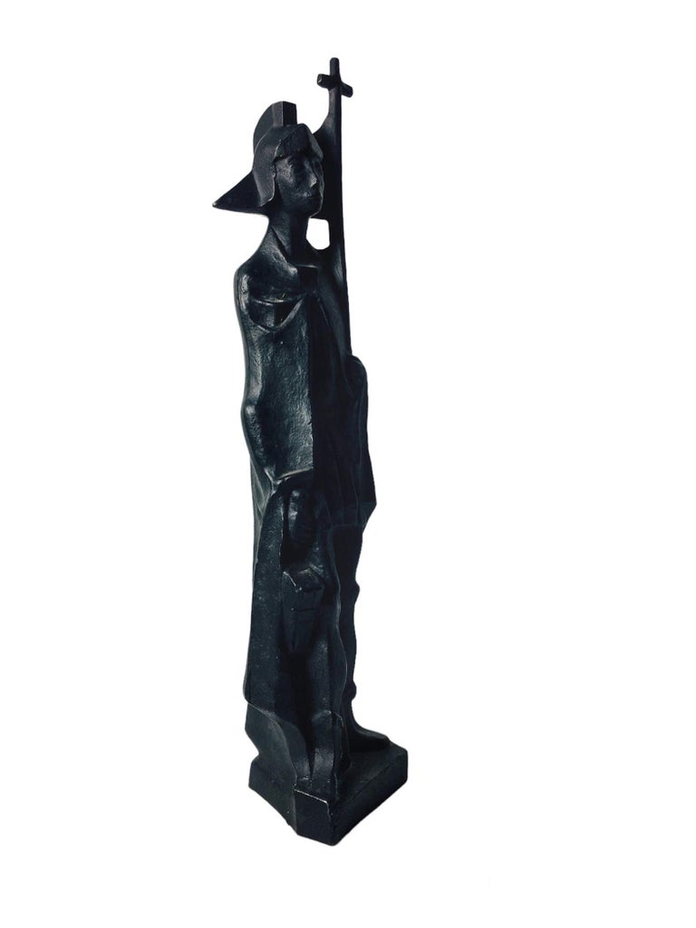 Modern St. Florian Cast Iron Statue For Sale at 1stDibs