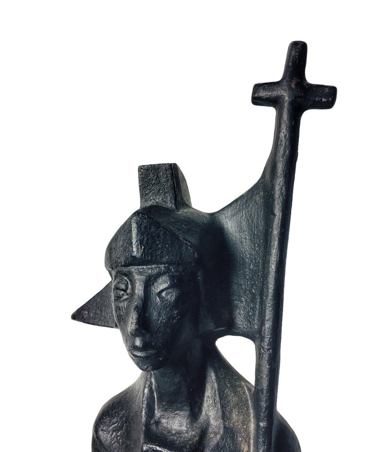 Modern St. Florian Cast Iron Statue For Sale at 1stDibs