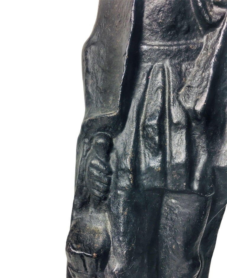 Modern St. Florian Cast Iron Statue For Sale at 1stDibs