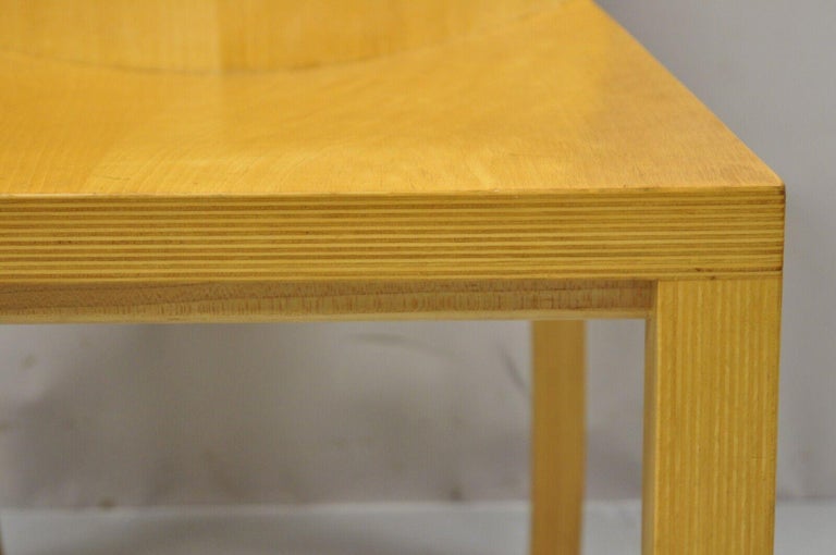 Modern Stacked Laminated Birch Beechwood Laminate Dining Chair, Set of ...