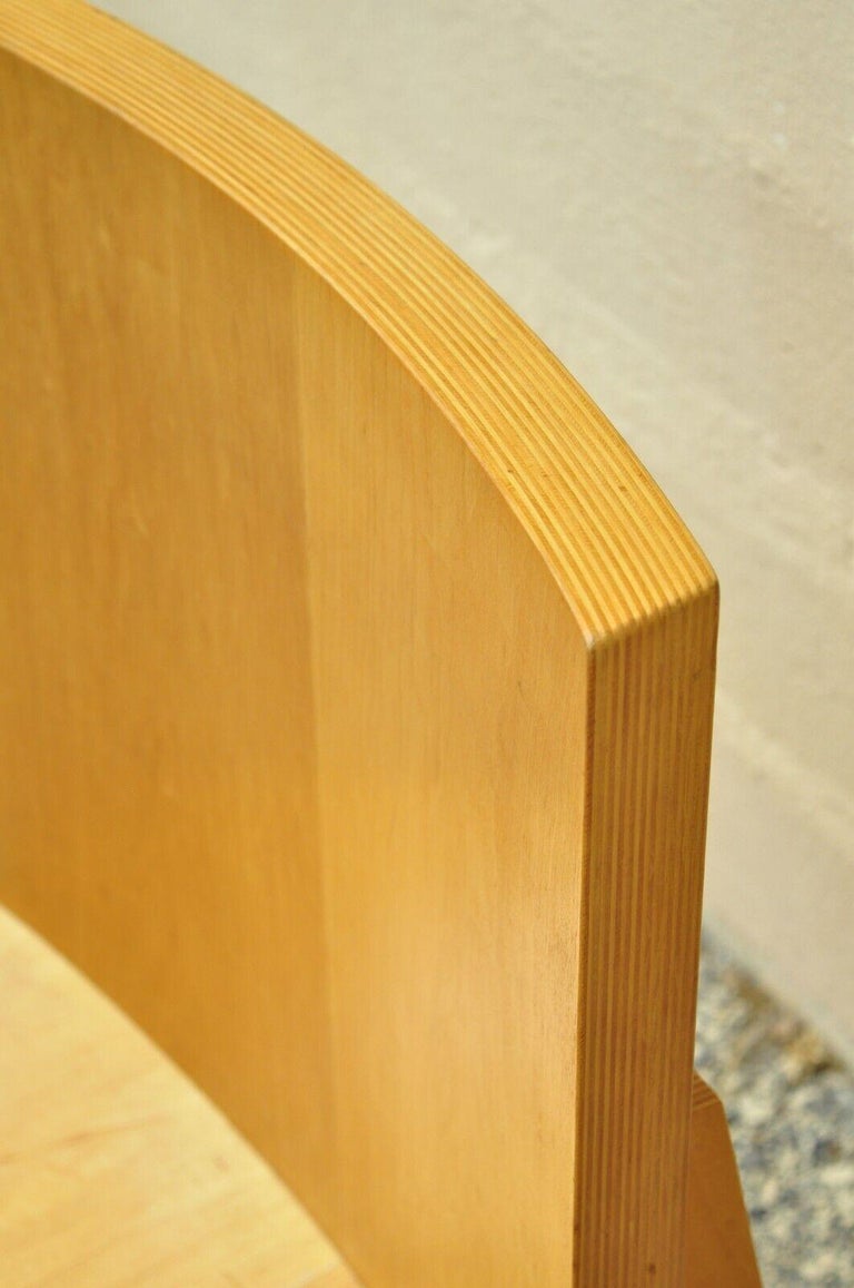 Modern Stacked Laminated Birch Beechwood Laminate Dining Chair, Set of ...