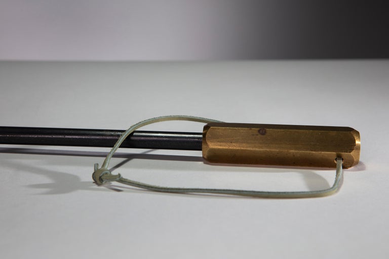 Modern Steel and Brass Fireplace Tool For Sale at 1stDibs
