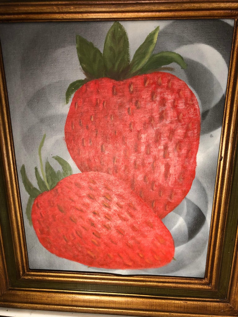 Modern Still Life of Strawberries For Sale at 1stDibs