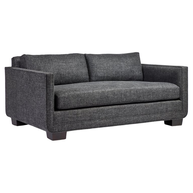 Modern Streamlined Sofa with Curved Base Detail by Martin and Brockett ...