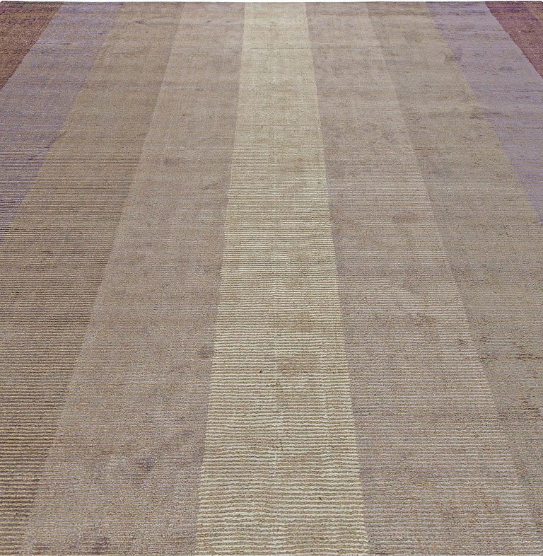 Modern Striped Valeno Grid Rug by Doris Leslie Blau For Sale at 1stDibs