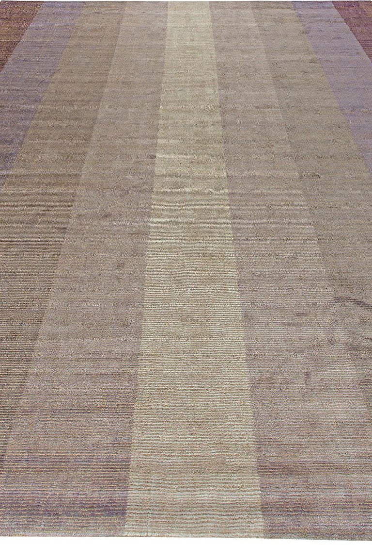 Modern Striped Valeno Grid Rug by Doris Leslie Blau For Sale at 1stDibs