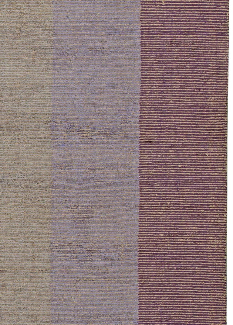 Modern Striped Valeno Grid Rug by Doris Leslie Blau For Sale at 1stDibs
