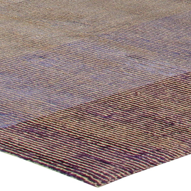 Modern Striped Valeno Grid Rug by Doris Leslie Blau For Sale at 1stDibs