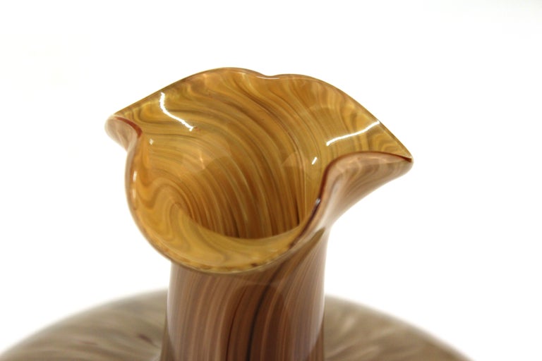 Modern Studio Art Glass Vase at 1stDibs
