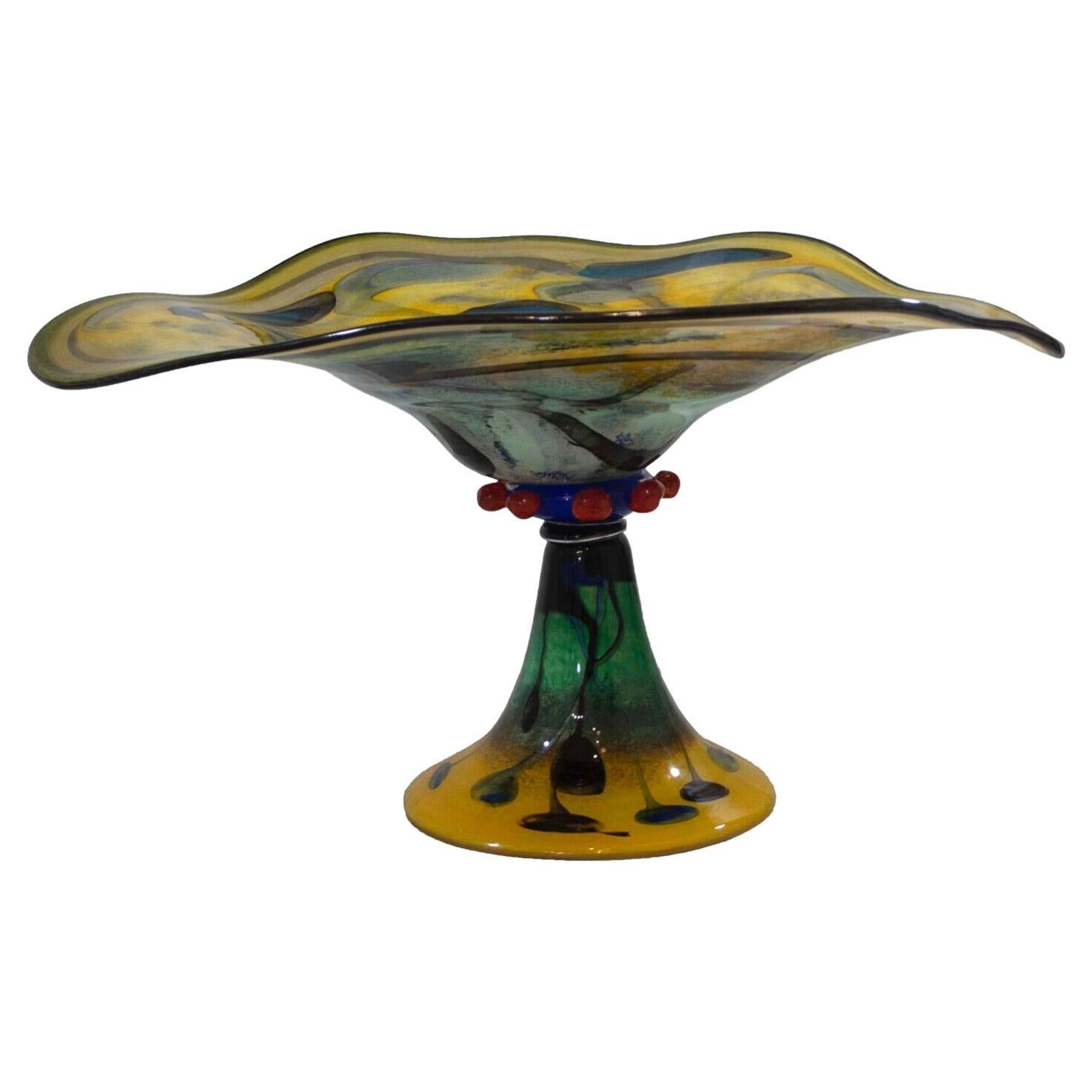 Vintage French Studio Glass Bowl at 1stDibs