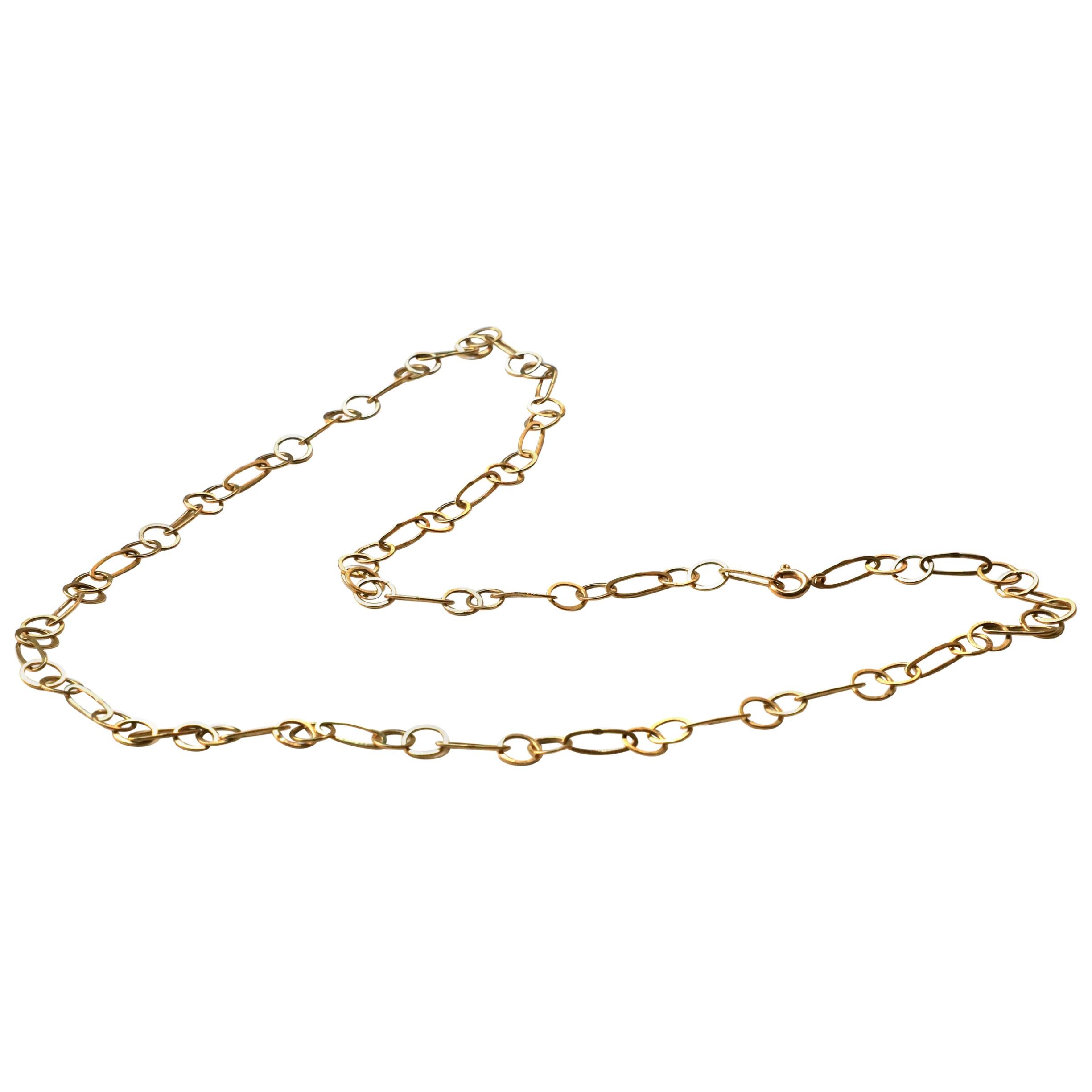 Gold Chain with Unusual LInks at 1stDibs