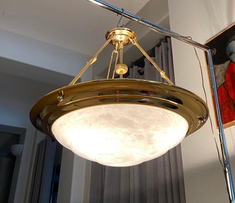 Modern Style Alabaster Chandelier Pendant Ceiling Light For Sale at ...