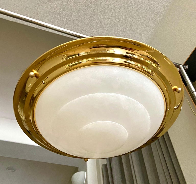Modern Style Alabaster Chandelier Pendant Ceiling Light For Sale at ...