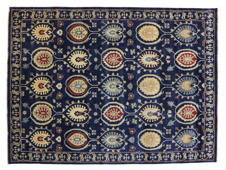 Contemporary Suzani Design Area Rug with Modern Colors and Khotan Style ...