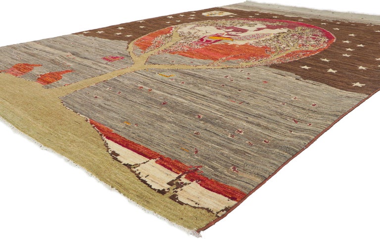 Modern Style Tree of Life Rug with Biophilic Design For Sale at 1stDibs