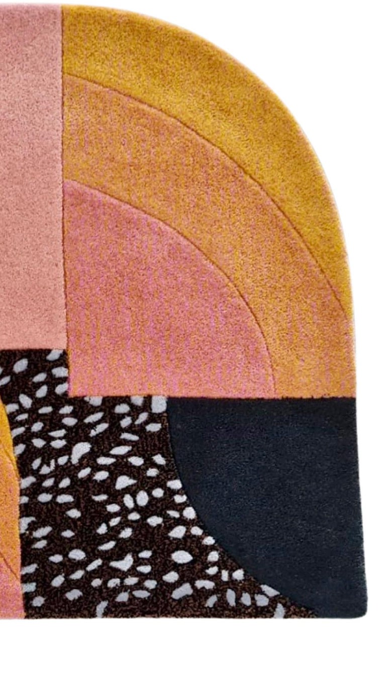 Modern Style Wool Carpet Pastel Pink Orange by RAG Home For Sale at 1stDibs