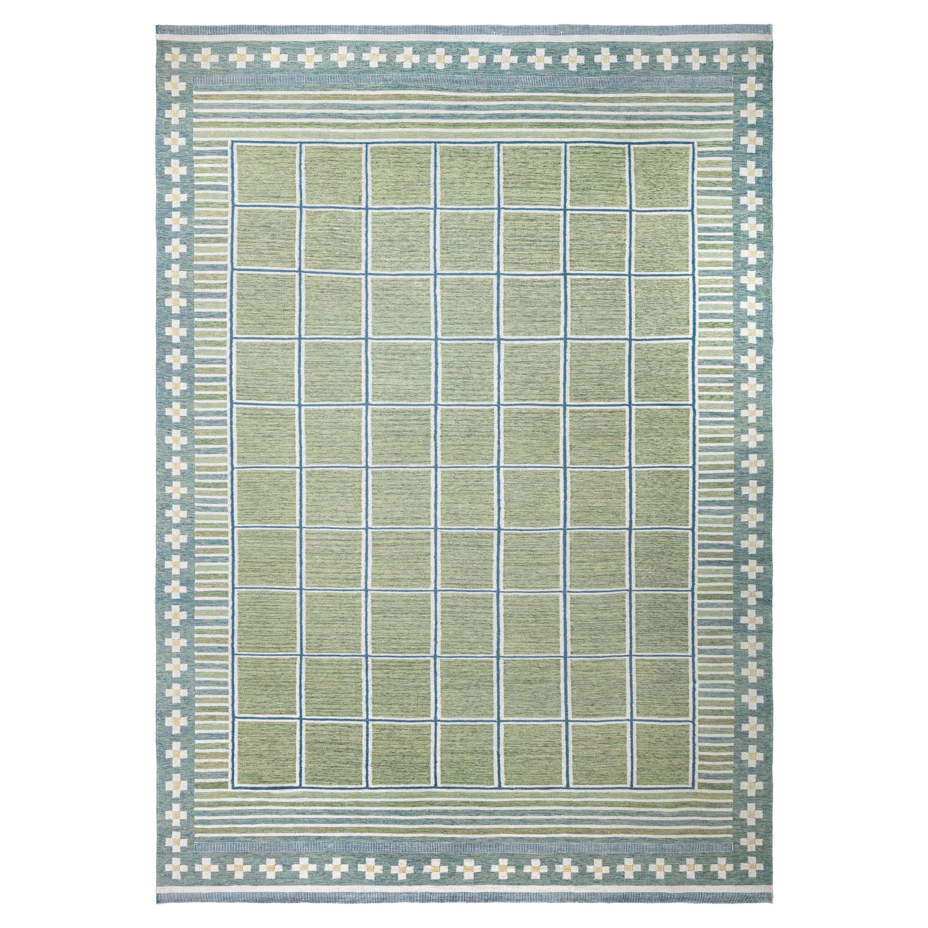 Modern Swedish Flat Weave Rug For Sale at 1stDibs