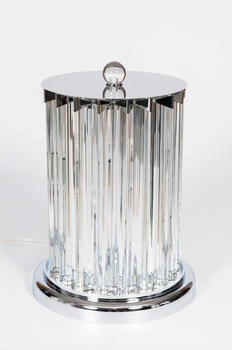 Gigant Modern Table Lamp in Murano Glass Clear Color by Giovanni Dalla ...
