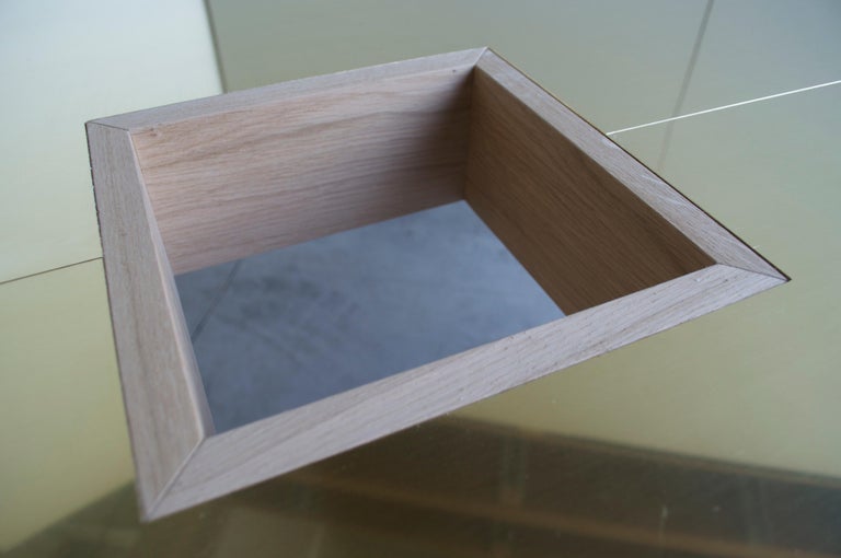 Modern Table, Square, Brass Top Handcrafted by Italian Artisans For ...