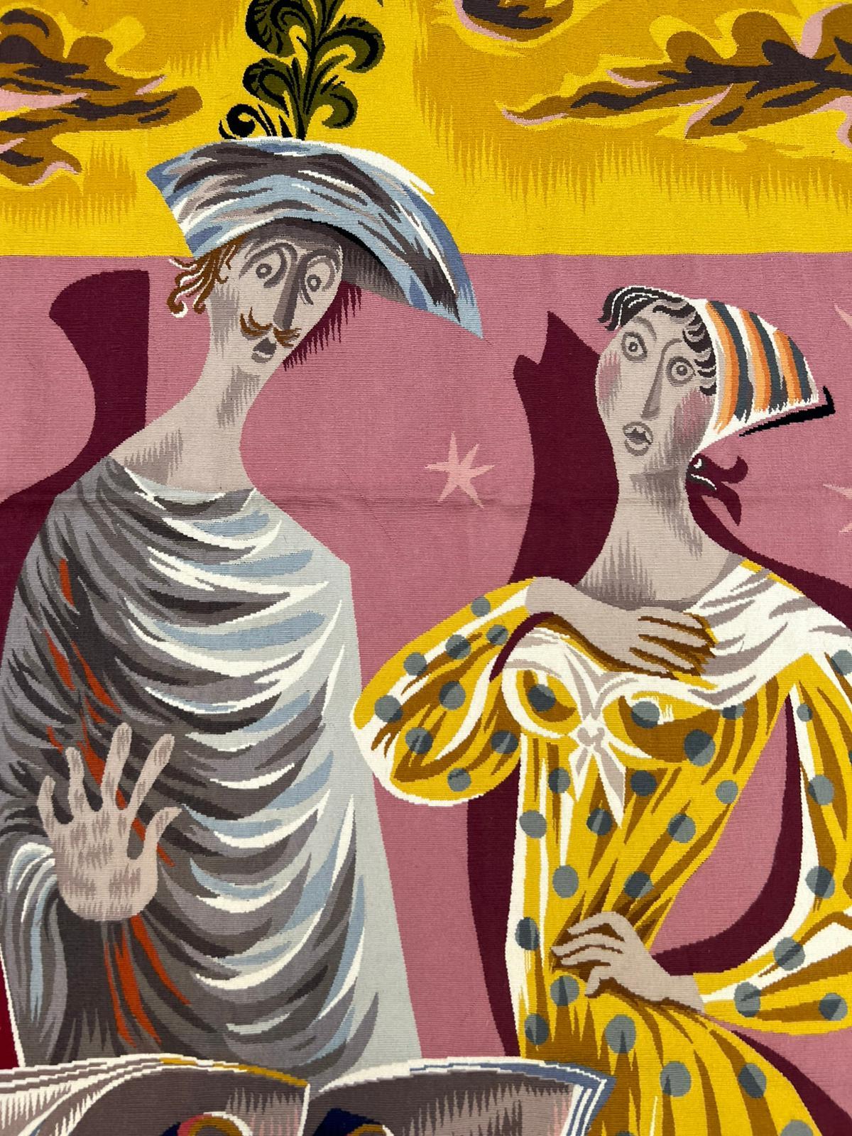 Modern Tapestry by Marc Saint Saens “Le Quatuor” For Sale at 1stDibs ...