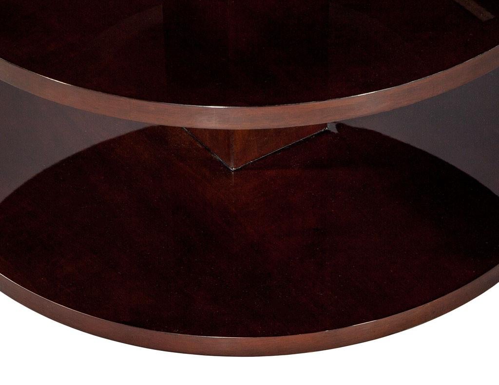 Modern Three-Tier Mahogany End Table at 1stDibs