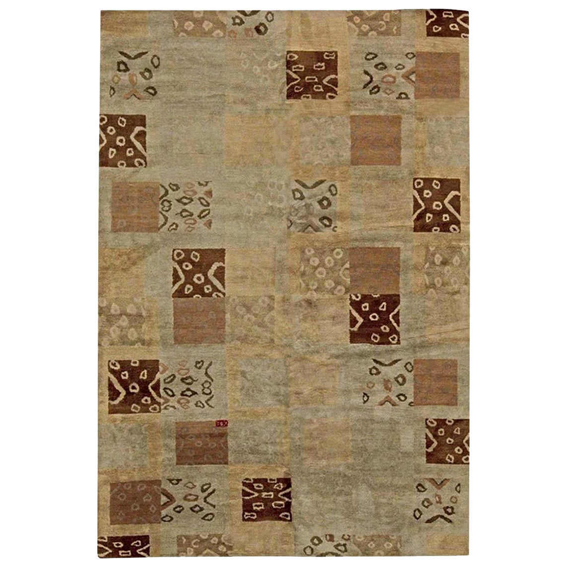 Irregular Abstract Brown Rug ' Choco High ' by RAG HOME For Sale at 1stDibs