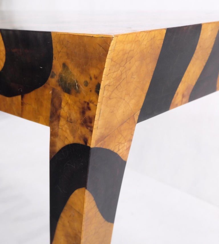 Modern Tiger Pattern Tessellated Stone Cabriole Legs Console Sofa Table ...