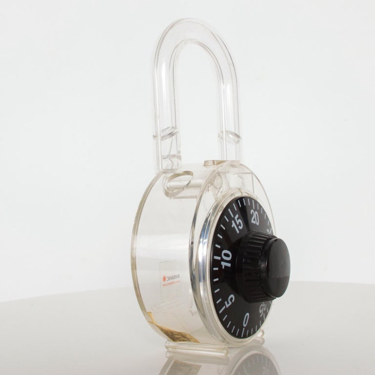 Modern Transparent Coin Money Bank Combination Lock Vintage Pop Art at ...