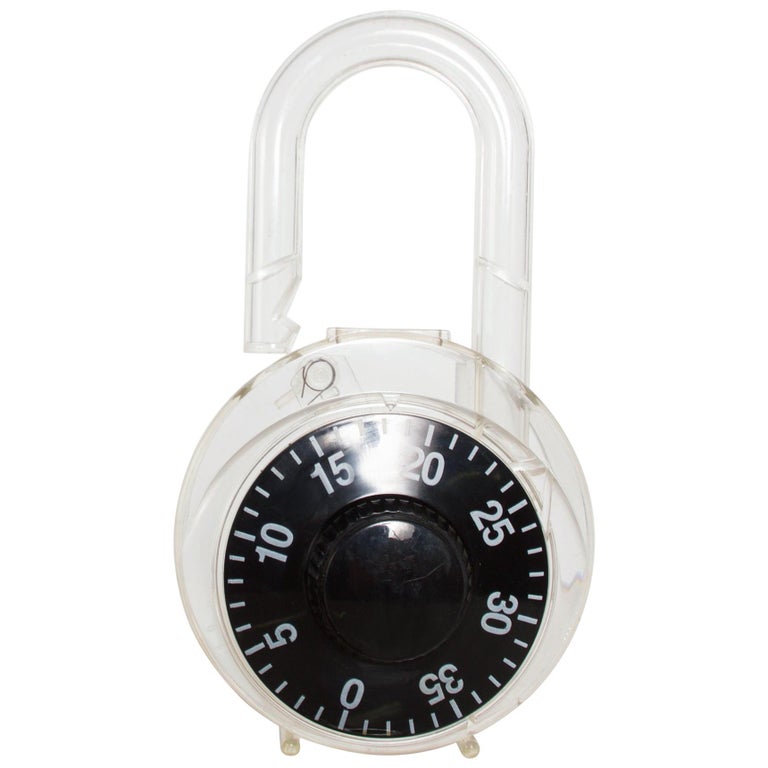 Modern Transparent Coin Money Bank Combination Lock Vintage Pop Art at ...