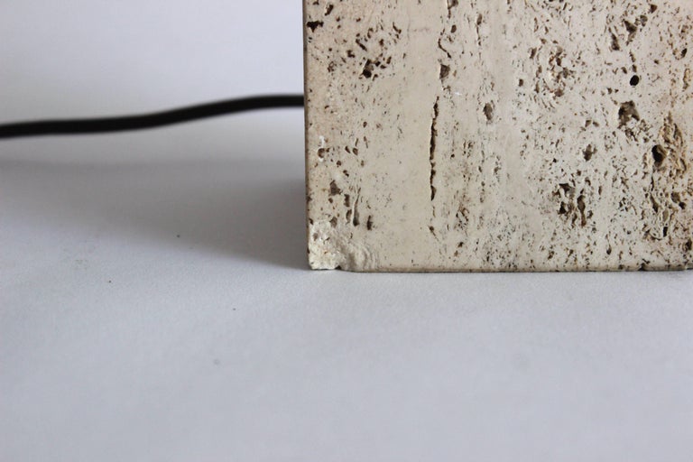 Modern Travertine Lamp at 1stDibs
