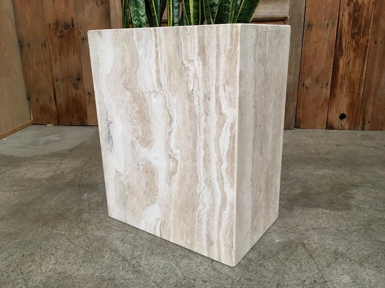 Modern Travertine Marble Planter at 1stDibs