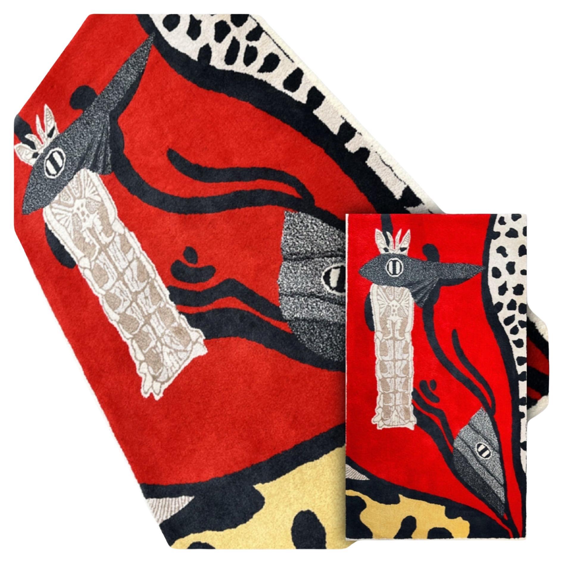 2 Small Modern Hand Tufted Rugs For Sale at 1stDibs