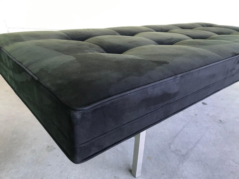 Modern Tufted Suede Daybed or Bench, 2000 For Sale at 1stDibs