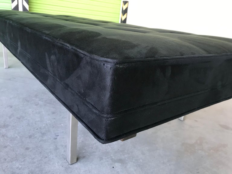 Modern Tufted Suede Daybed or Bench, 2000 For Sale at 1stDibs