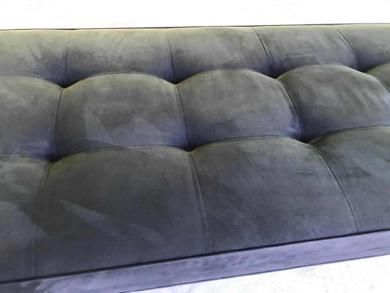 Modern Tufted Suede Daybed or Bench, 2000 For Sale at 1stDibs