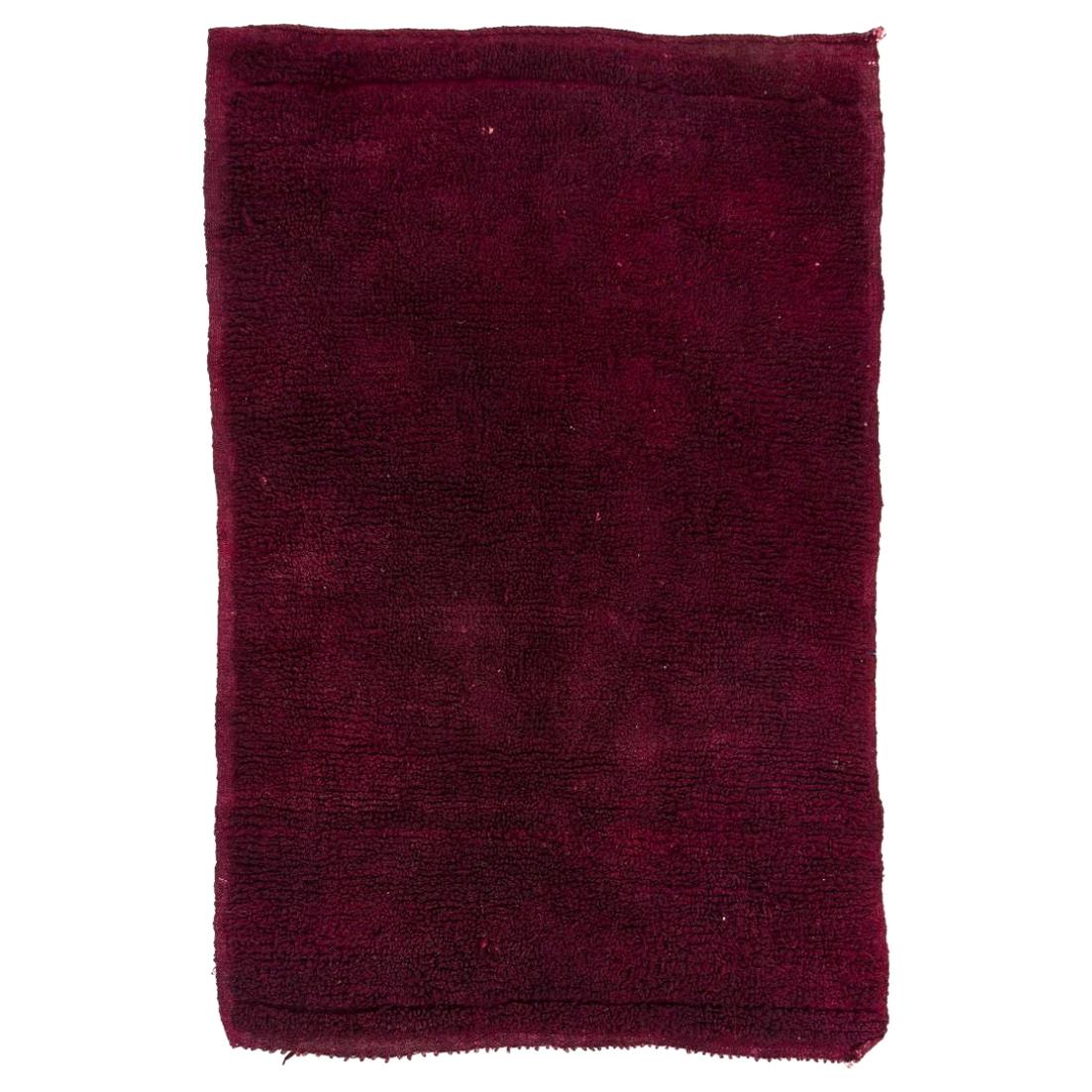 Plain Solid Red Color "Tulu" Rug. 100% Thick, Soft Wool Pile. Custom ...