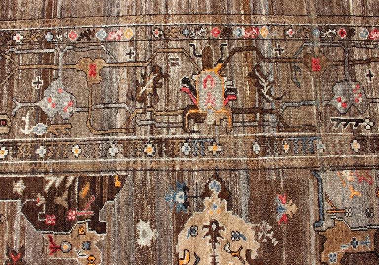 Contemporary Turkish Rug in Natural Brown Tones For Sale at 1stDibs