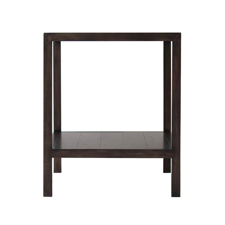 Modern Two-Tier End Table For Sale at 1stDibs
