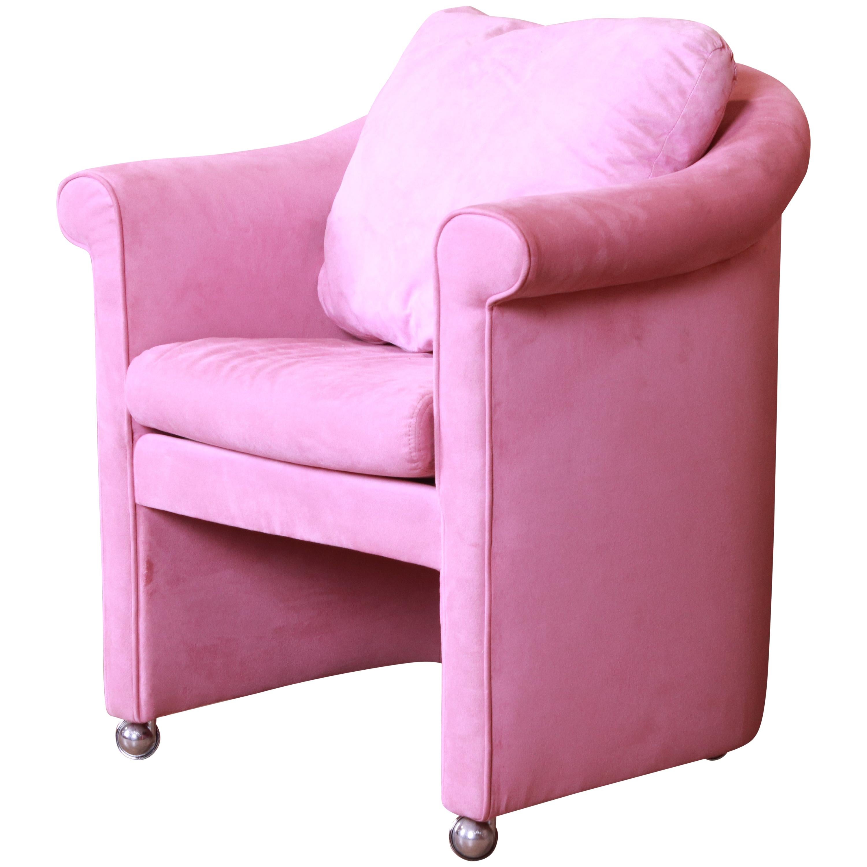 Skirted Upholstered Club Chair For Sale at 1stDibs