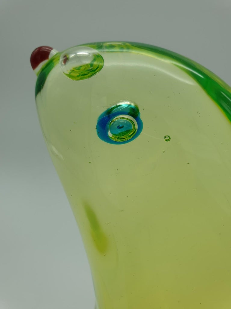 Modern Vaseline Murano Glass Seal by Gino Cenedese E Figlio, Da Ros ...