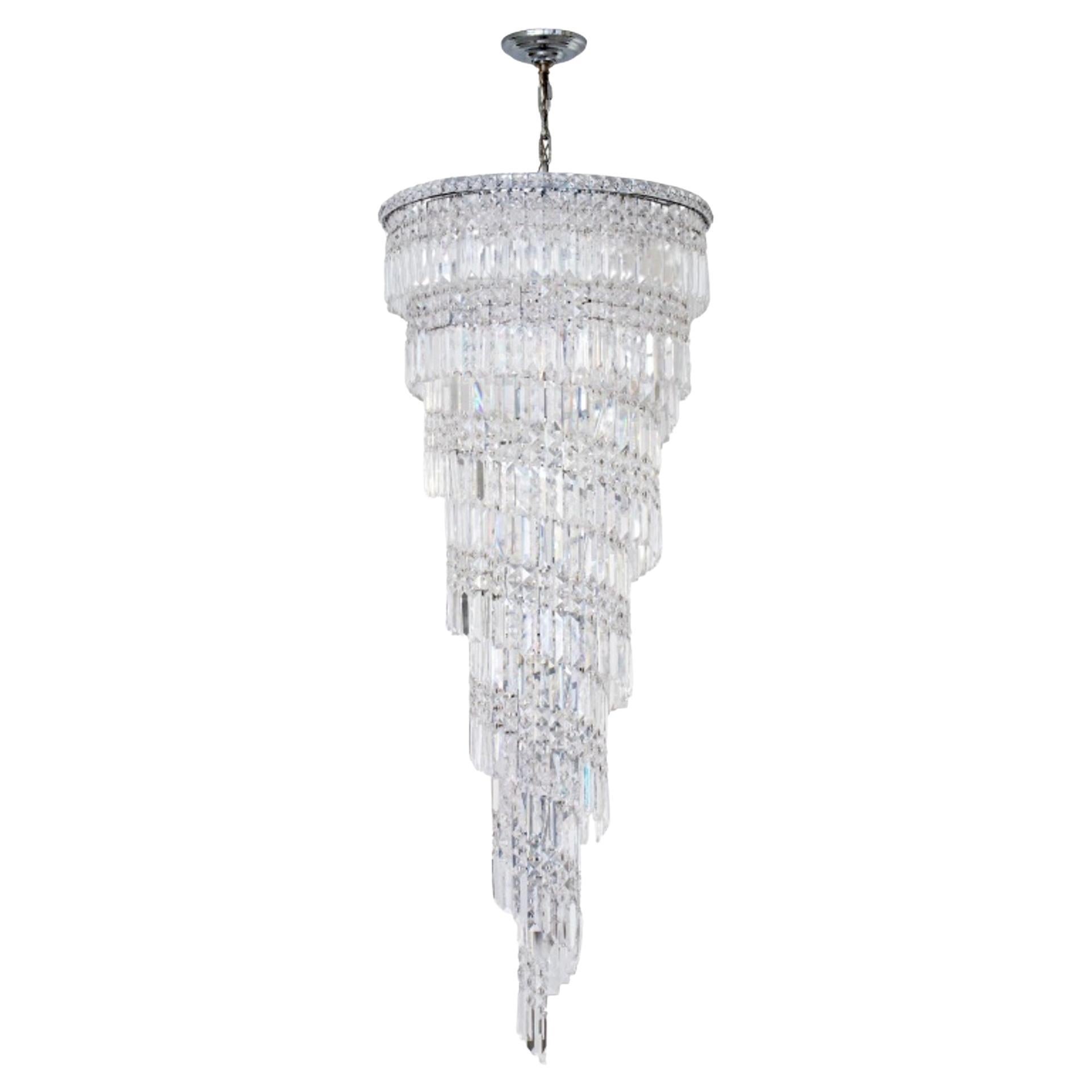 Spiral Crystal Chandelier For Sale at 1stDibs | crystal spiral ...