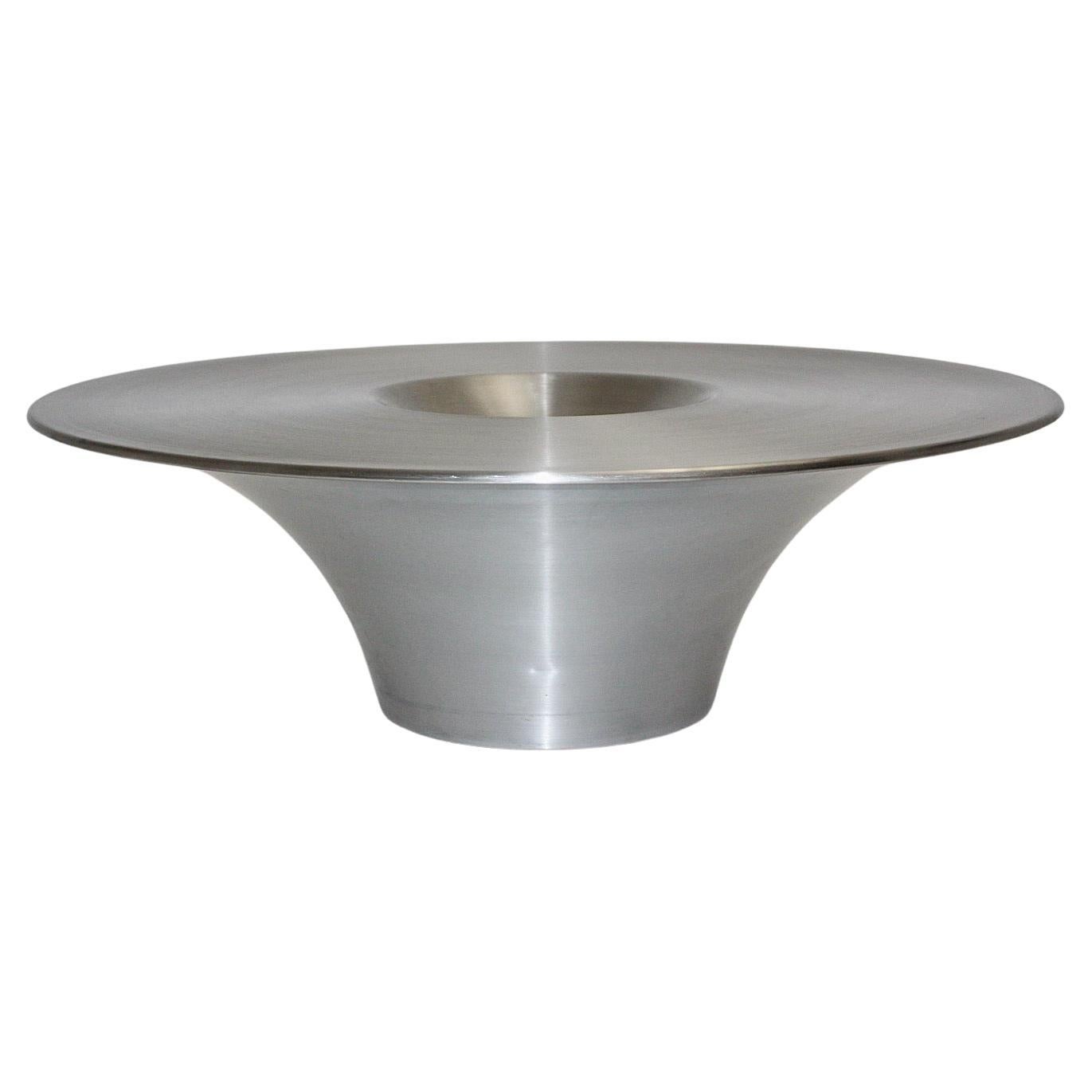 Modern Vintage Aluminum Circular Coffee Table Yasuhiro Shito, 2002 ...
