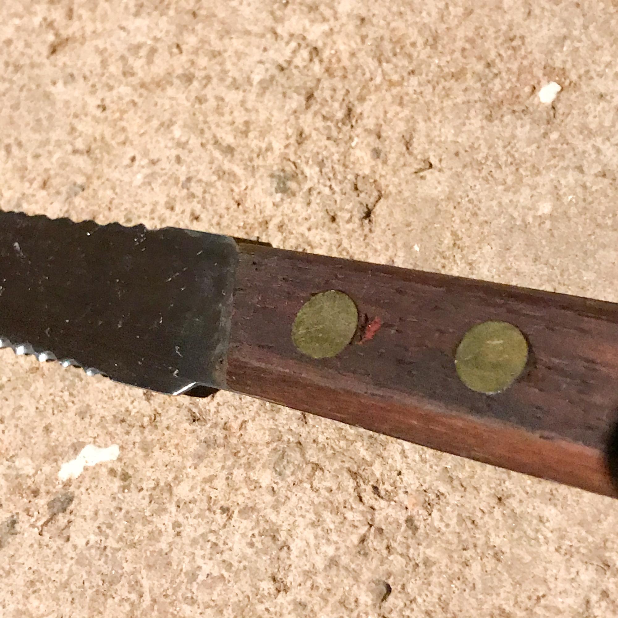 1960s Japanese 3 Knife Set Utility Cutlery Rosewood and Stainless Steel ...