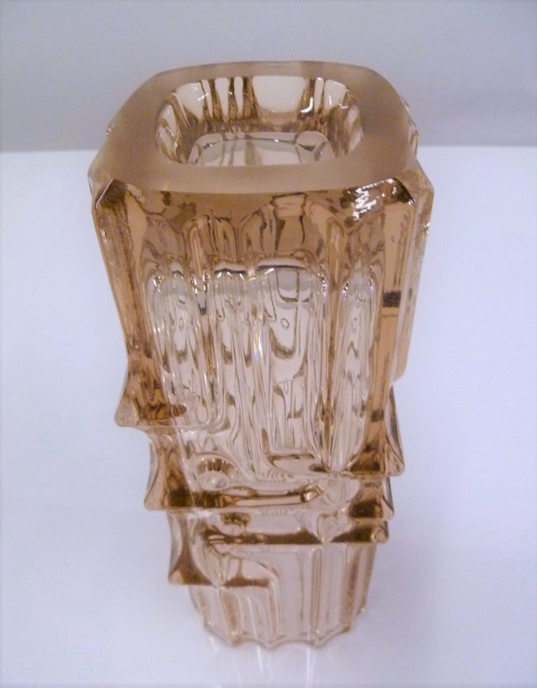 Modern Vladislav Urban Glass Vase, SKLO Rosice Glassworks ...