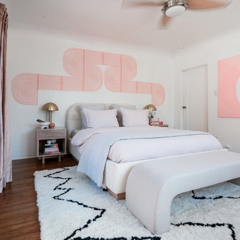 Modern Wall Art, Modular Art Piece by Bend Goods 'Round', Peachy Pink ...