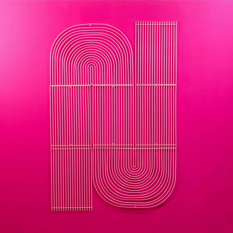 Modern Wall Art, Modular Art Piece by Bend Goods 'Round', White For ...