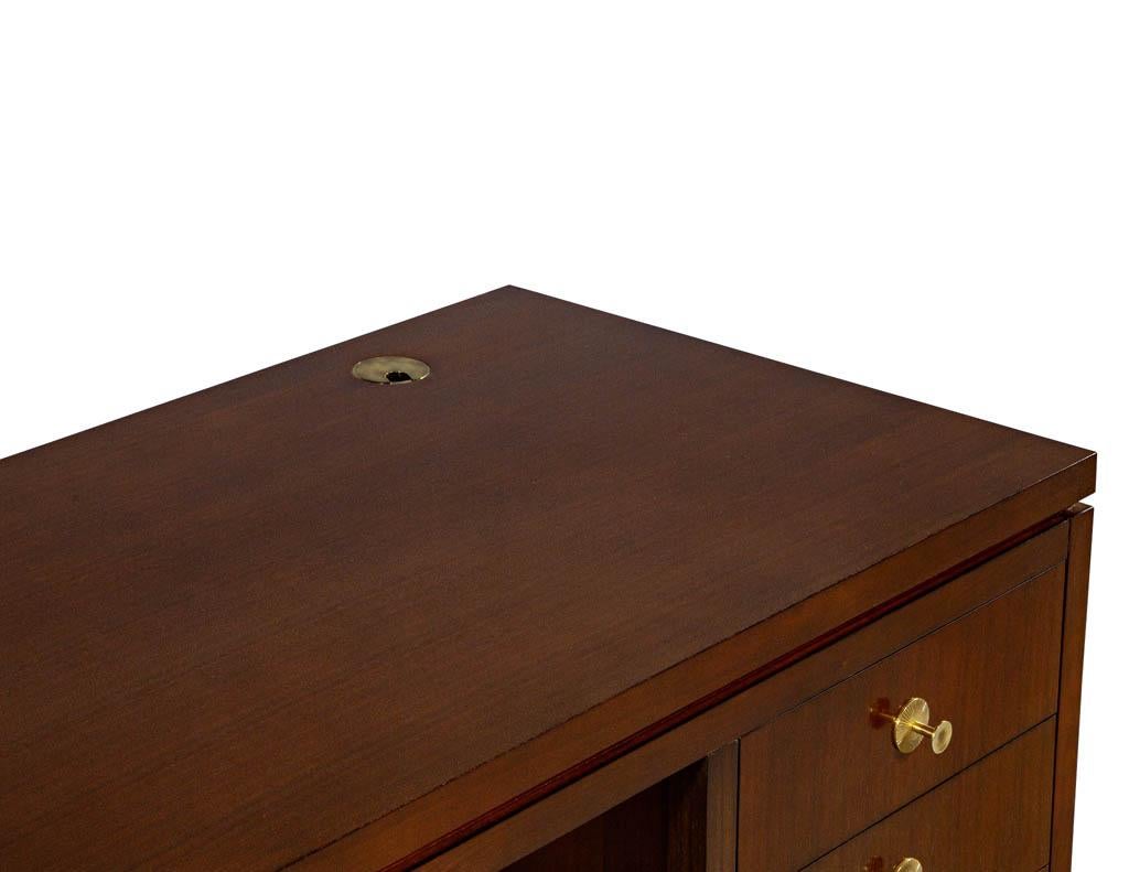 Modern Walnut Brass Desk Carta Desk by Laura Kirar at 1stDibs | kirar ...